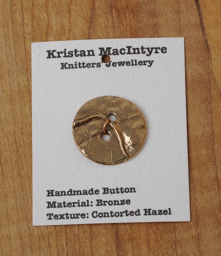 Medium Hand Crafted Bronze Button - Crafty Jak's